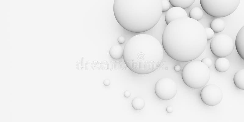 Circle Abstract Free Floating Ball Glossy Geometric Background 3d ...