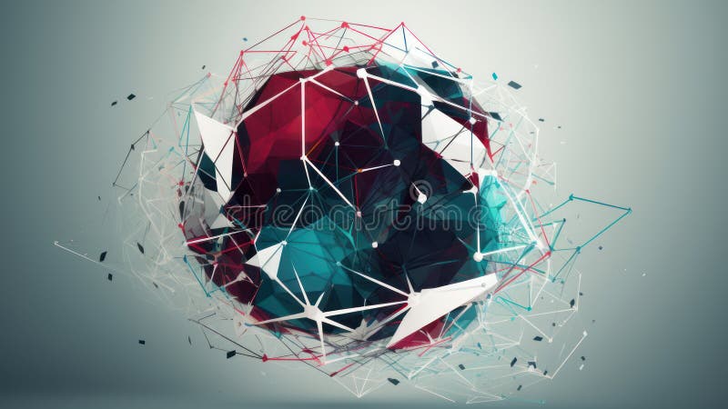 Circle Abstract Logo with Colorful Lines Generative Ai Stock ...