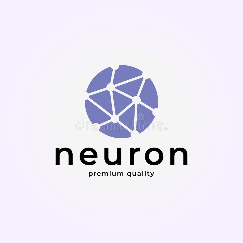 Circle Abstract Neuron Logo for Medical Idea Design, Brain Icon ...