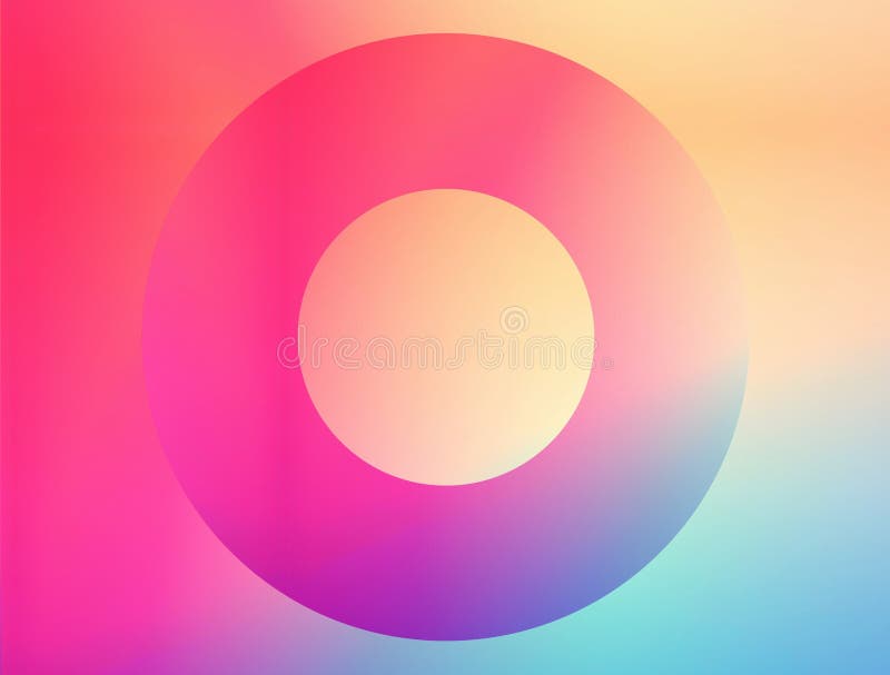 Circle Abstract Pink Gradient Background Stock Illustration ...