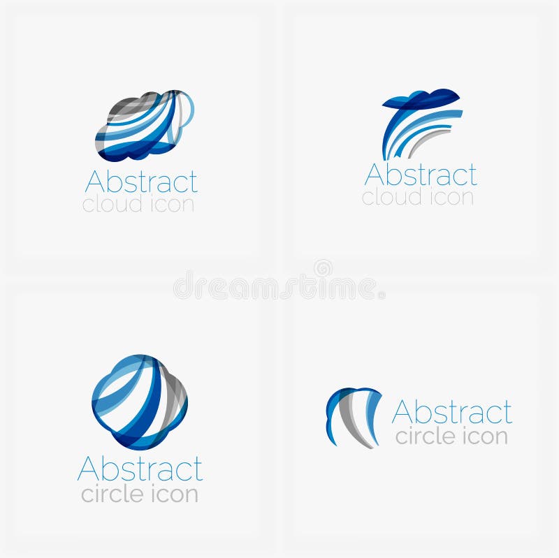 Circle abstract shape logo stock vector. Illustration of identity ...