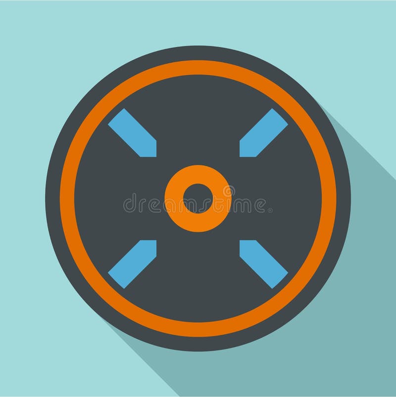 Circle Aim Target Icon, Flat Style Stock Vector - Illustration of cross ...