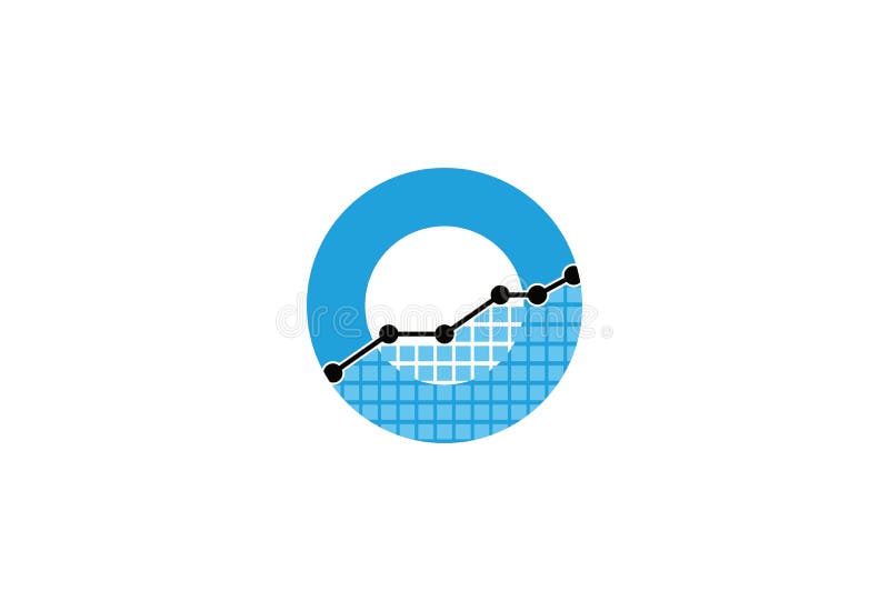 Circle Analysis Logo, Trading Logo, Finance Logo, Growing Graph Symbol ...