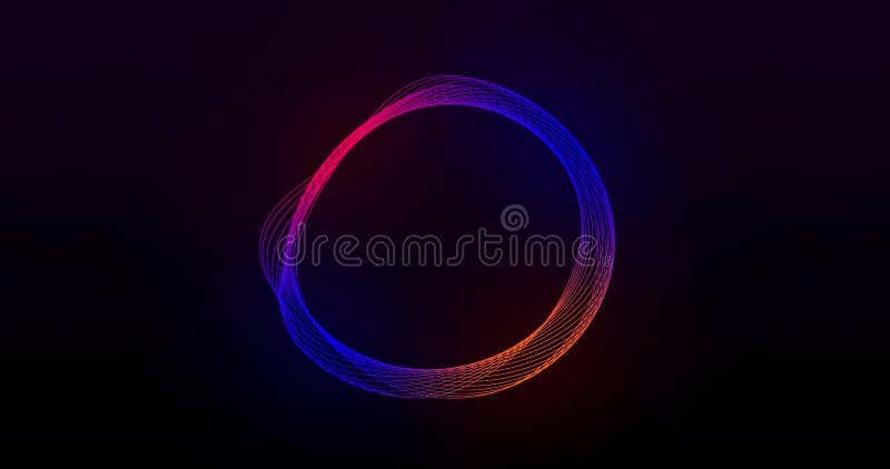 Circle Animation and Distortion, Circle Changing Shape Movement Stock ...