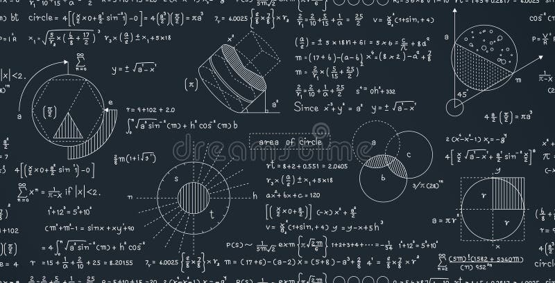 Circle area formula. stock vector. Illustration of math - 287377668
