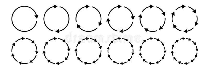 Circle Arrow Chart. Cycle Icon, Circular Infographic Element. Round ...