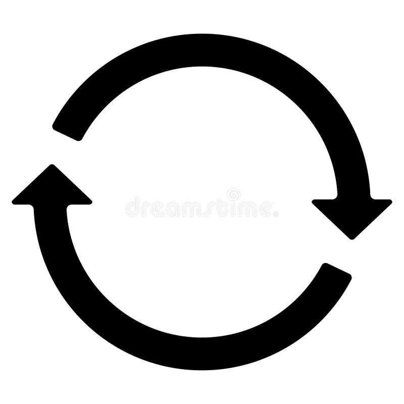 Circle Arrow Icon. Cycle, Resumption , Repeat Concept Stock Vector ...