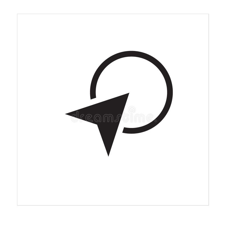 Circle and Arrow Logo Design Stock Illustration - Illustration of logo ...