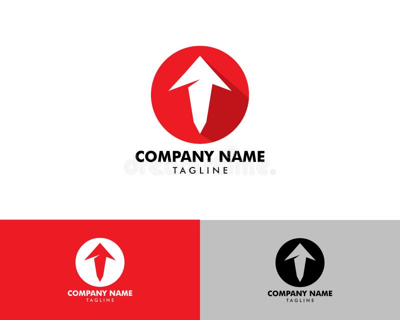 Circle Arrow Logo Template Vector Design Stock Vector - Illustration of ...