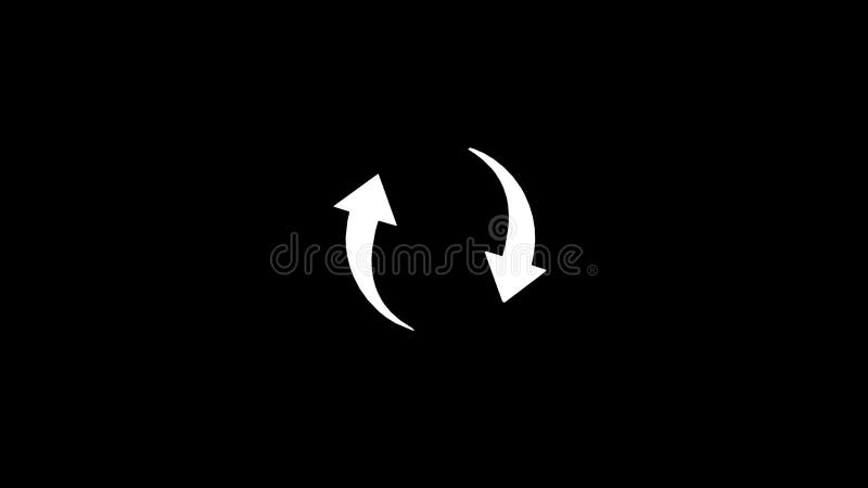 Loading Arrow Symbols Spinning Animation. 4k Video Stock Footage ...