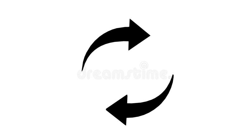 Loading Arrow Symbols Spinning Animation. 4k Video Stock Video - Video ...