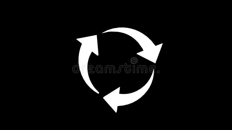 Loading Arrow Symbols Spinning Animation. 4k Video Stock Footage ...