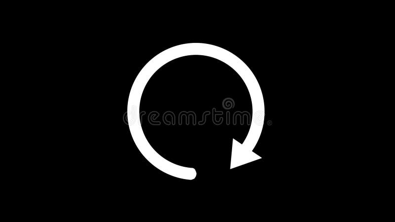 Loading Arrow Symbols Spinning Animation. 4k Video Stock Footage ...