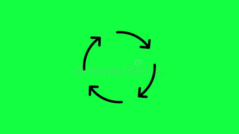 Loading Arrow Symbols Spinning Animation. 4k Video Stock Video - Video of repeat, loop: 386188823