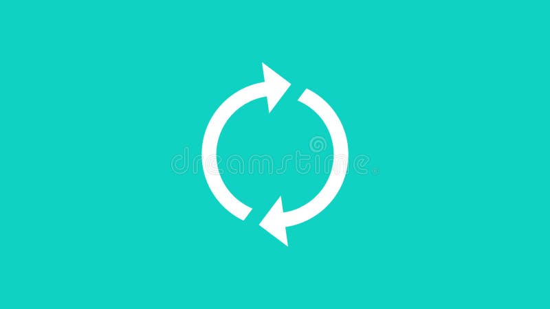 Loading Arrow Symbols Spinning Animation. 4k Video Stock Footage - Video of sign, shape: 386188860