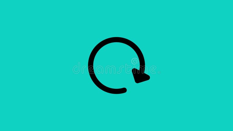 Loading Arrow Symbols Spinning Animation. 4k Video Stock Footage - Video of motion, reset: 386188888