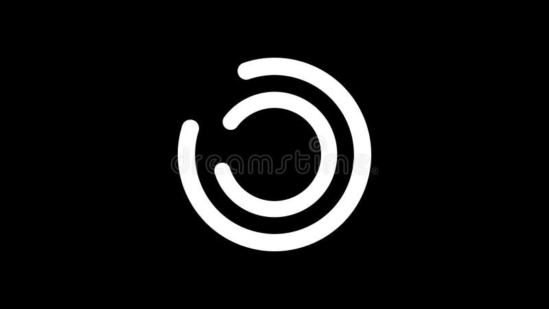 Loading Arrow Symbols Spinning Animation. 4k Video Stock Video - Video ...