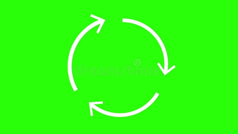 Flow Cycle Step Process Cycle Arrow Next Process Green Screen Three 3 ...