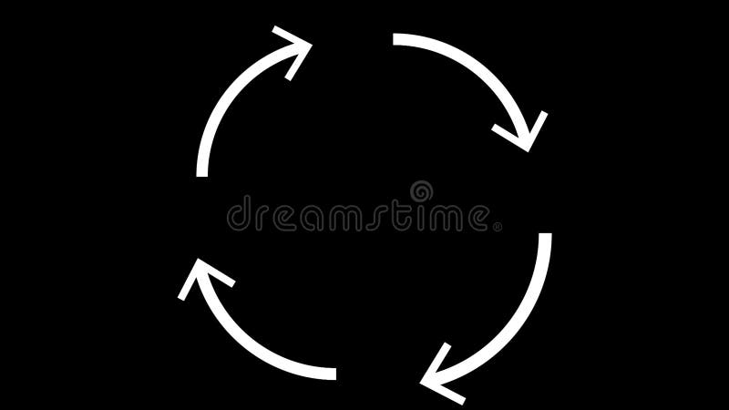 Circle Arrow 3 4 Step Cycle Flow Step Process Cycle Arrow Next Process ...