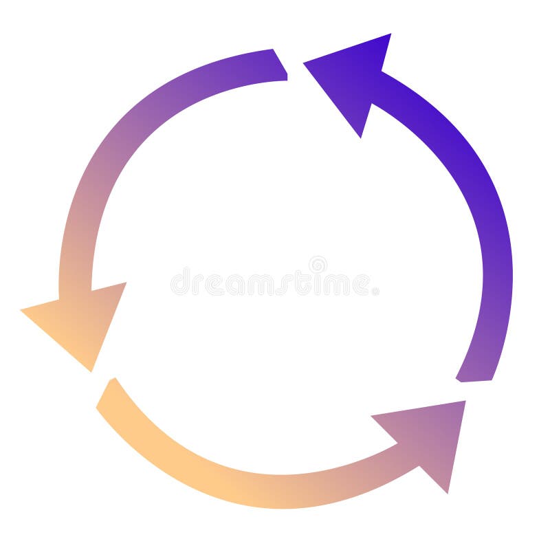 Circle arrows cycle stock vector. Illustration of circle - 332692173