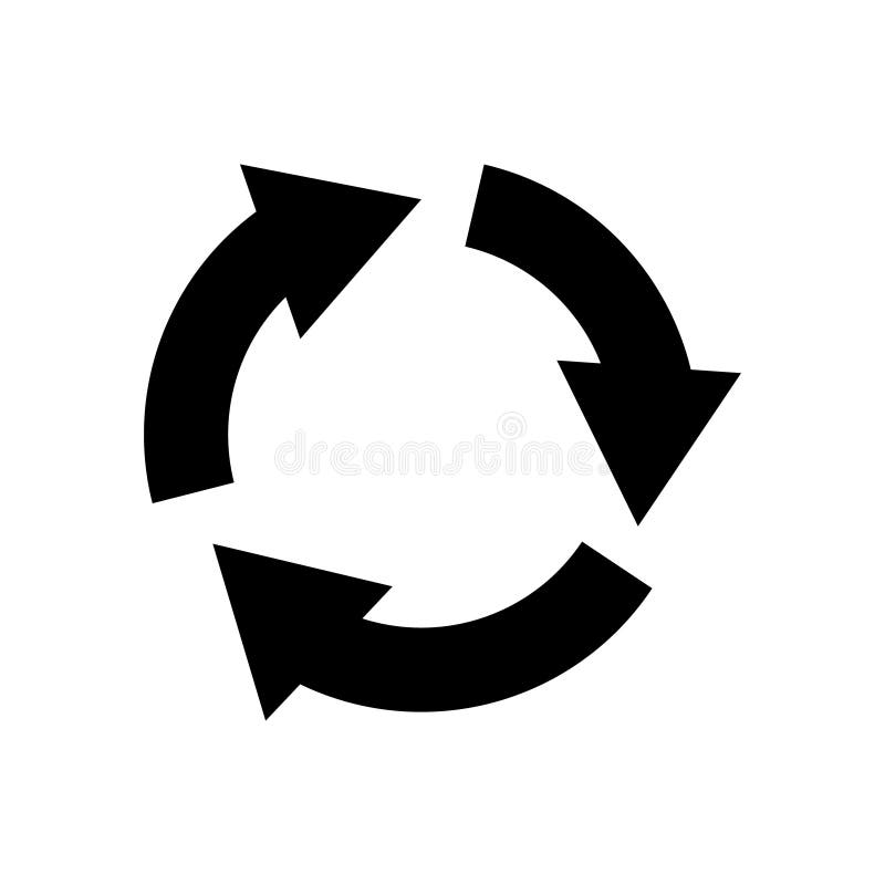 Circle Arrows Icon Vector. Refresh Illustration Sign. Reload Symbol ...