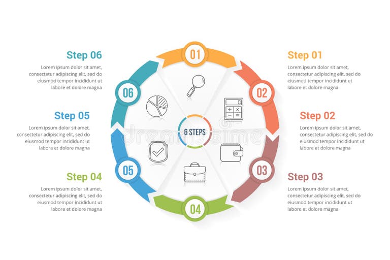 Six Steps Arrows Stock Illustrations – 785 Six Steps Arrows Stock ...