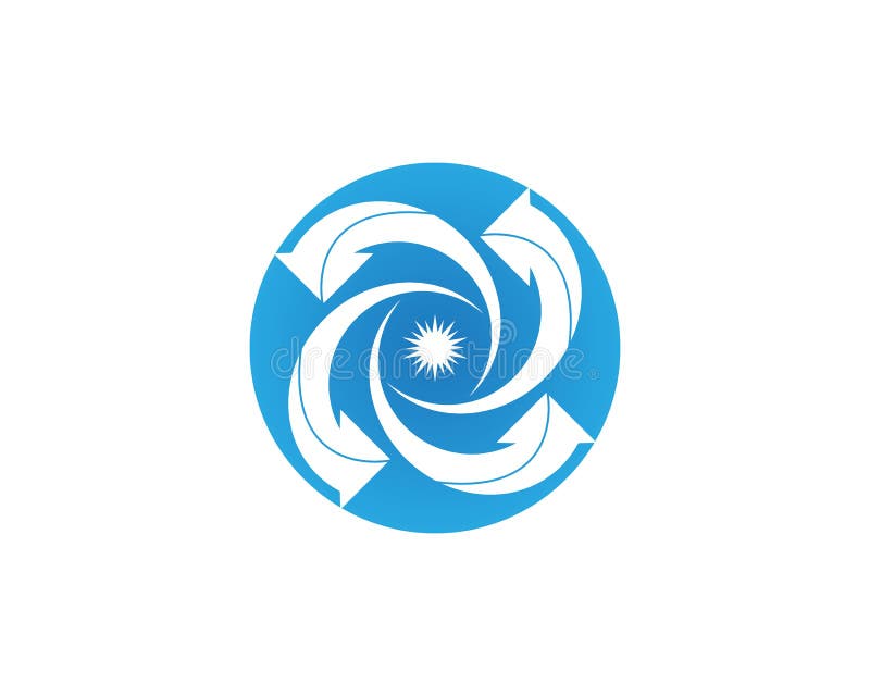 Circle Arrows Logo Vector Template Stock Vector - Illustration of ...