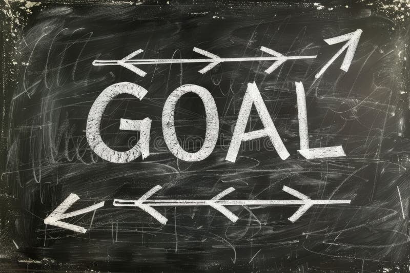 Circle with Arrows Pointing Inward. Focus on Your Goal Target ...