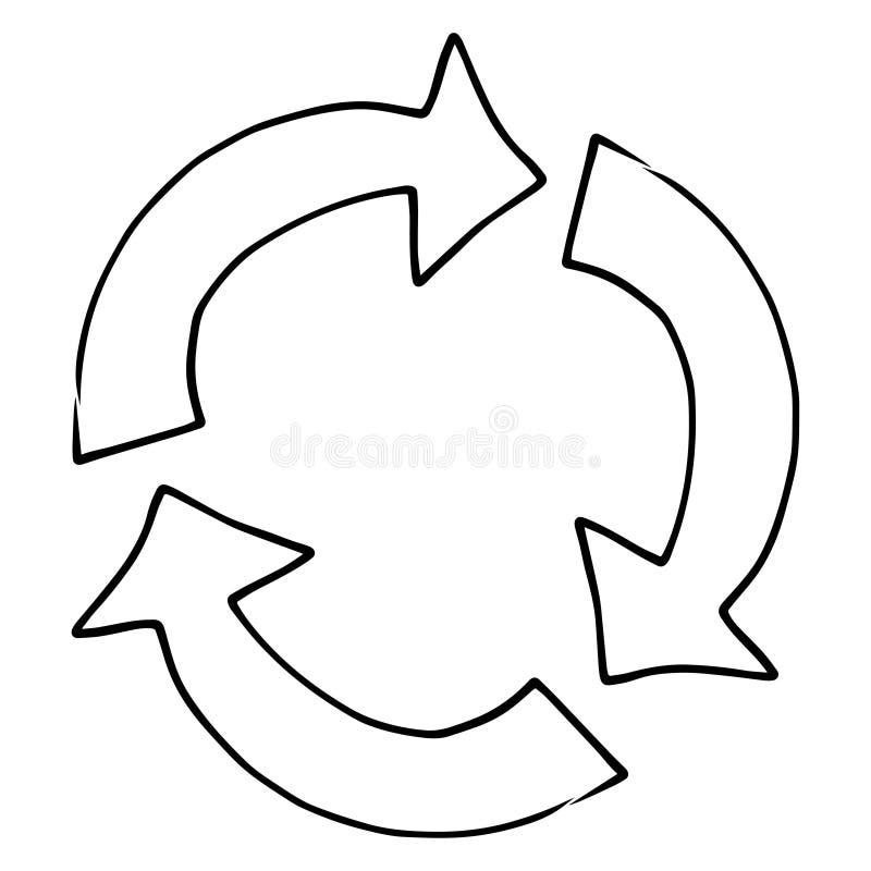 Black Loop Recycle Symbol Stock Illustrations – 1,882 Black Loop ...
