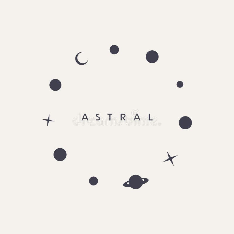 Circle astral symbol stock vector. Illustration of abstract - 270099388