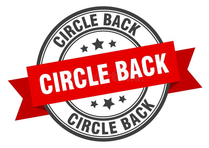 Circle Back Label. Circle Back Round Band Sign Stock Vector ...