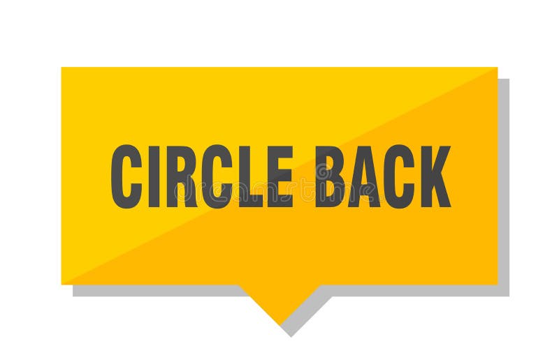 Circle back price tag stock vector. Illustration of orange - 117560011