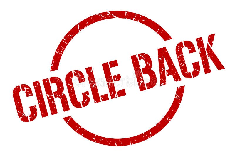 Circle back red stamp stock vector. Illustration of label - 119490083