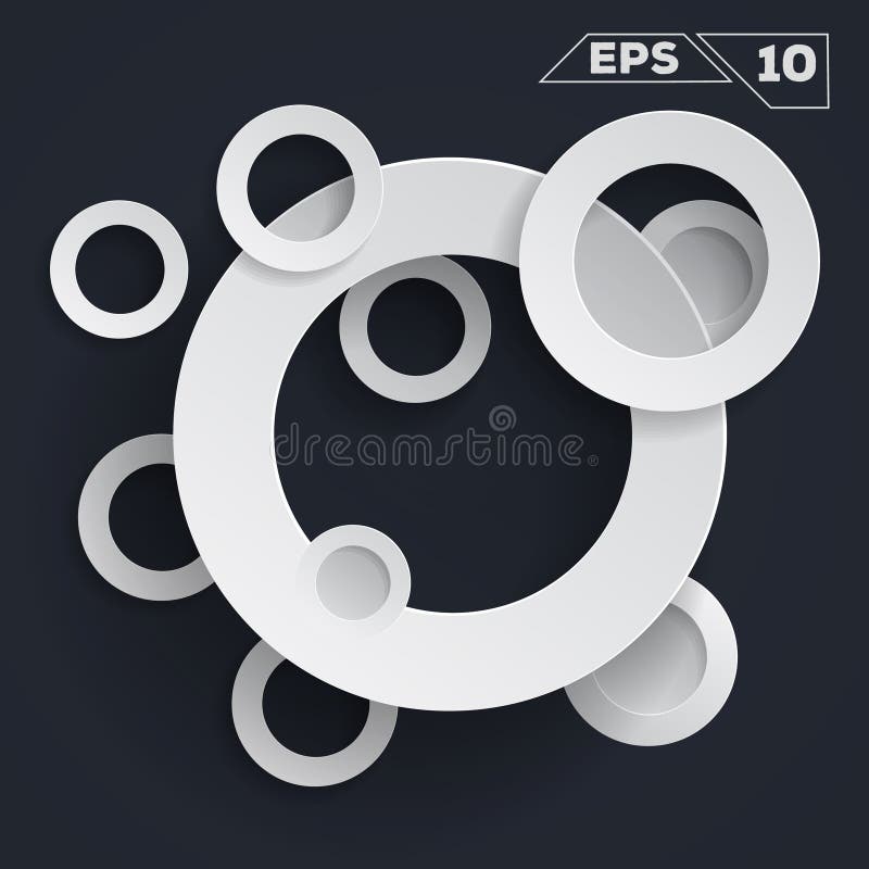 Circle Background Flat Design Stock Vector - Illustration of business ...