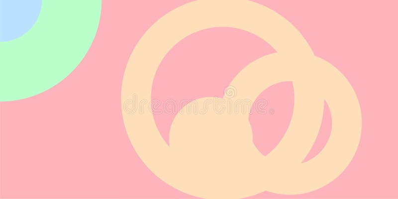 Circle Background with Pastel Colors Stock Illustration - Illustration ...
