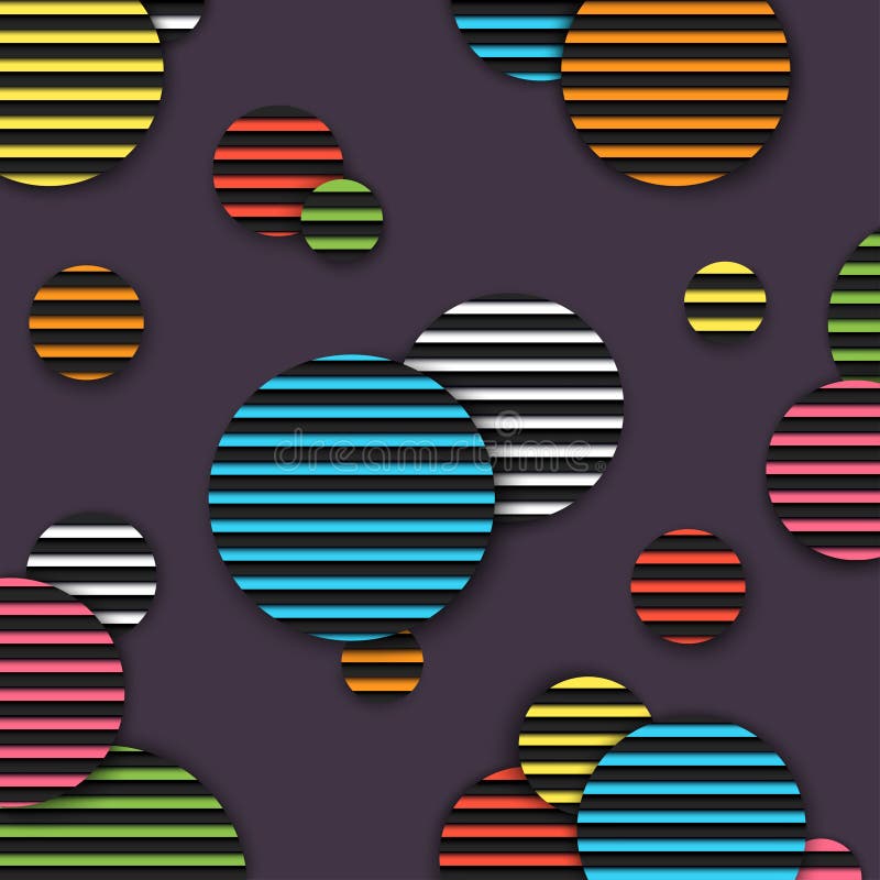 Circle Background. Realistic Round Pattern Stock Vector - Illustration ...