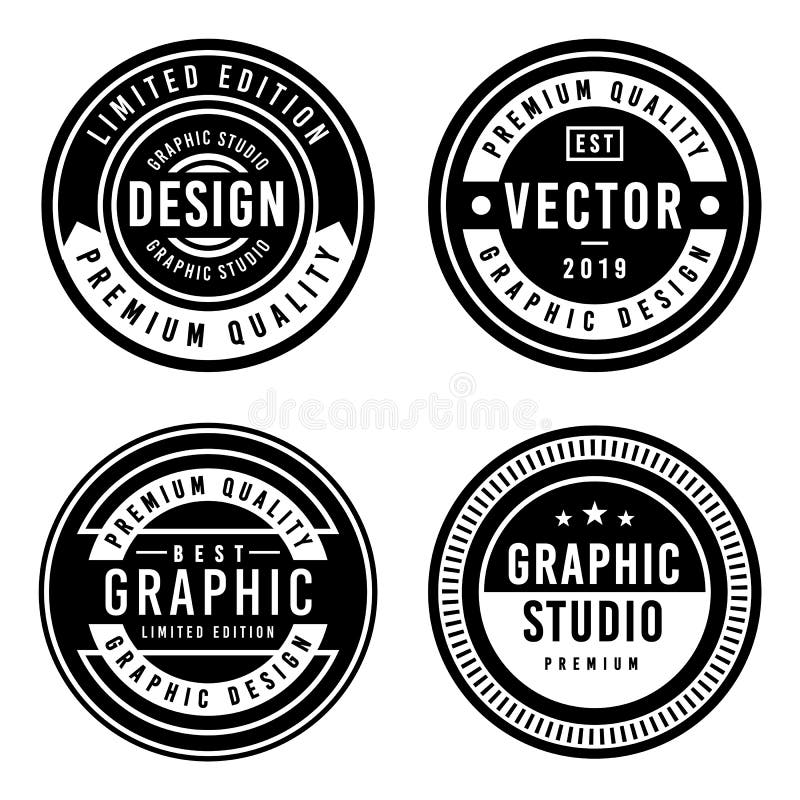 Circle badge set - vector stock vector. Illustration of logo - 146585974
