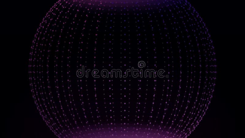 Circle Ball Dots Particle Design. Sphere of Spinning Points, Particles ...