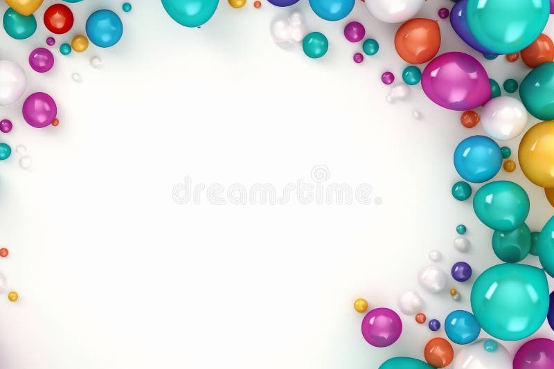 Circle Balloon Frame. Illustration AI Generative Stock Illustration ...