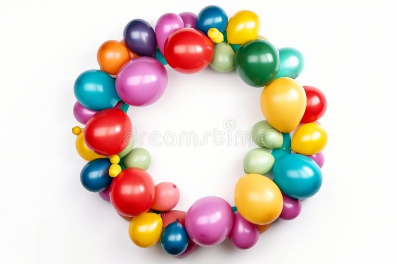 Circle Balloon Frame. Illustration AI Generative Stock Illustration ...