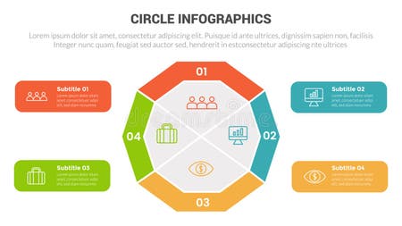 Circle Base Infographics Template Diagram Banner with Big Circle ...