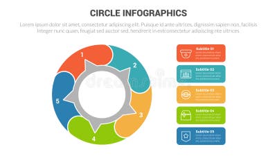 Circle Base Infographics Template Diagram Banner with Big Circle ...