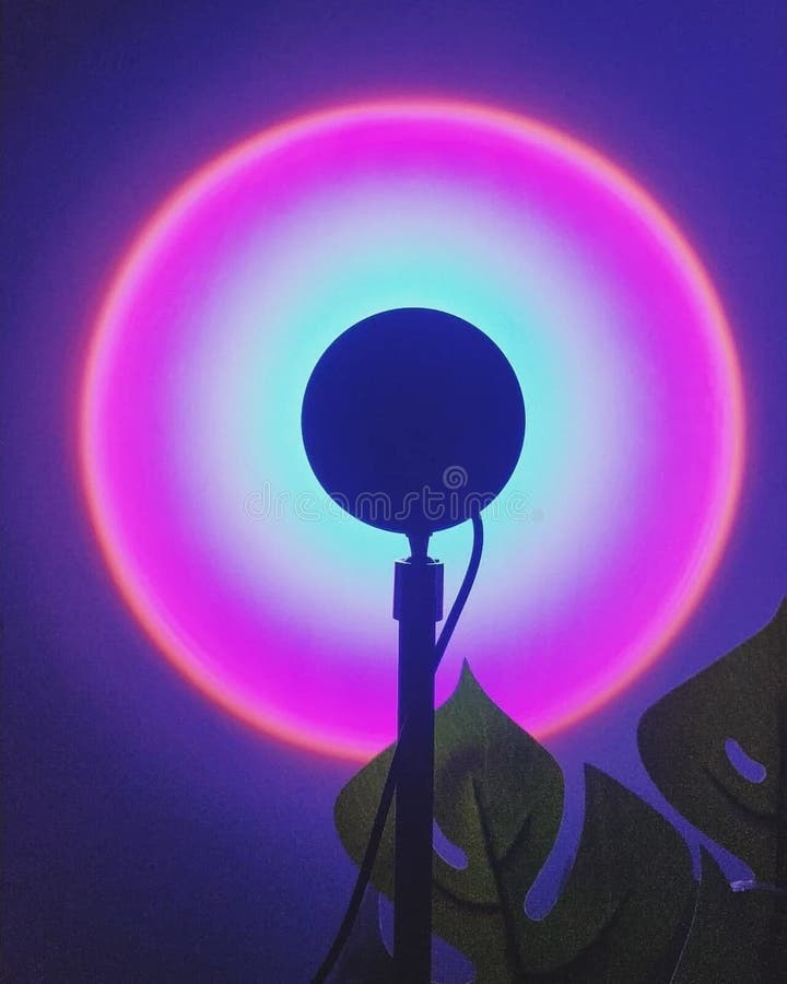 Circle of Beautiful Light Reflection Stock Photo - Image of pink, font ...