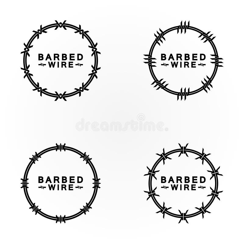 Circle Barbed Wire Vector Stock Illustrations – 623 Circle Barbed Wire ...
