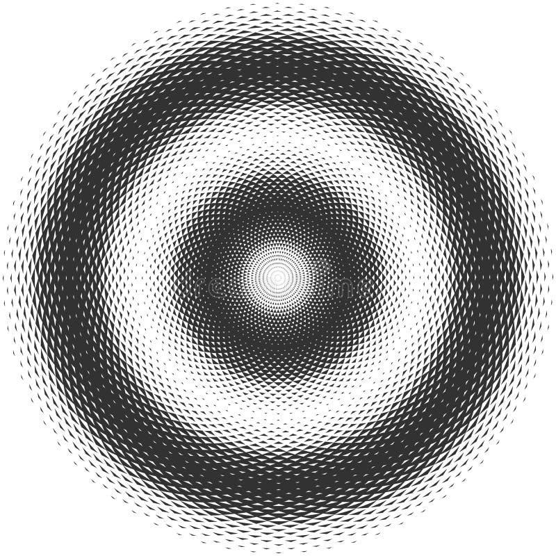 Circle Black and White Morphing Triangle Halftone Grid Gradient Pattern ...