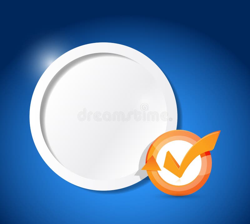 Circle Blank Space Check Mark Cycle Stock Illustrations – 3 Circle ...