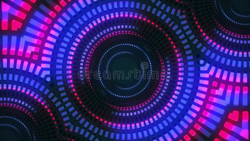 Neon Data Lights Retro Technology Background Stock Video - Video of ...
