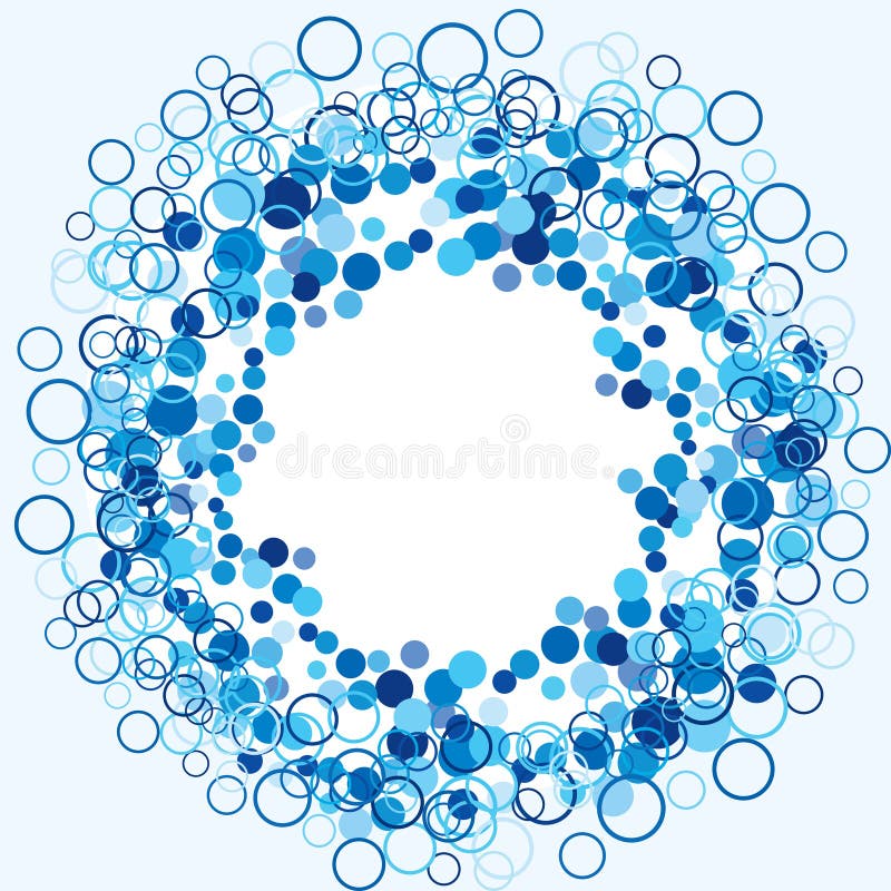 Circle Blue Annual Report Leaflet Brochure Flyer Template Design, Book ...