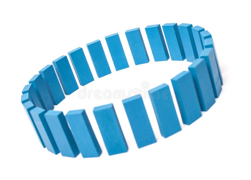 Circle of Blue Building Blocks Stock Photo - Image of united, circle ...