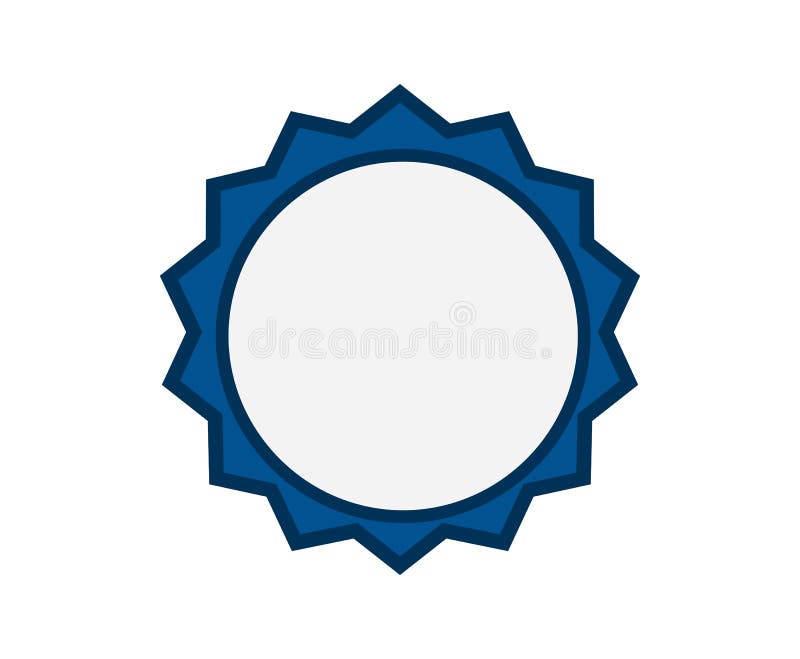 Blue emblem stock vector. Illustration of premium, product - 110429357